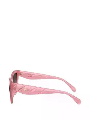 COACH Quilted-effect Square-frame Sunglasses