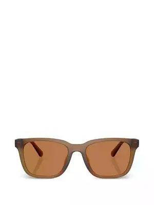 COACH C Hardware Square Frame Sunglasses - Brown