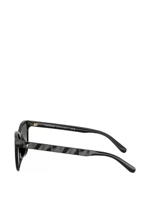 COACH Quilted-effect Rectangle-frame Sunglasses