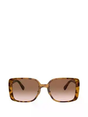 COACH Tortoiseshell-effect Square-frame Sunglasses - Brown