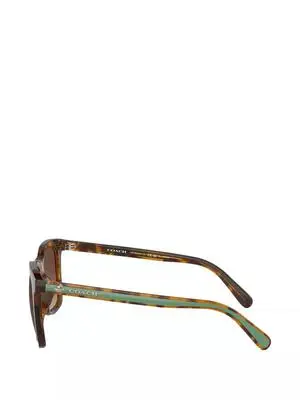 COACH X Disney Tortoiseshell-effect Square-frame Sunglasses