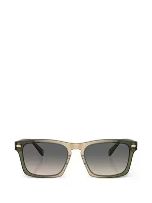 COACH Rectangle Frame Sunglasses - Green