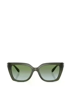 COACH Maxi Sculpted C Cat-eye Sunglasses - Green