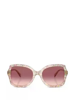 COACH Floral-print Butterfly-frame Sunglasses - Pink