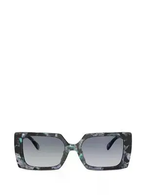 COACH Rivet Oversized Rectangle-frame Sunglasses - Blue