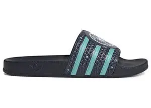Adidas Trefoil Slide Germany Navy - Collegiate Navy Blue/flash Aqua