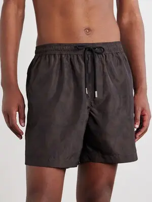 Mr P. Straight-leg Floral-print Swim Shorts