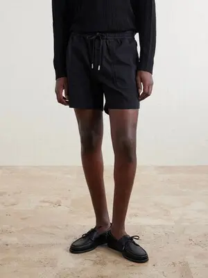 Mr P. Straight-leg Cotton Drawstring Shorts