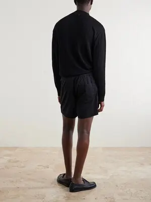 Mr P. Straight-leg Cotton Drawstring Shorts