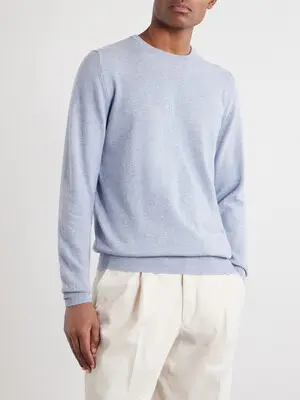 Fedeli One-ply Cashmere Crewneck Sweater