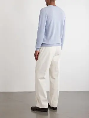 Fedeli One-ply Cashmere Crewneck Sweater