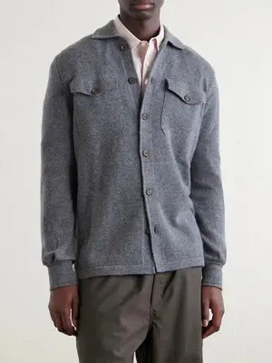 Eleventy Cashmere Knitted Overshirt