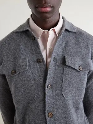Eleventy Cashmere Knitted Overshirt