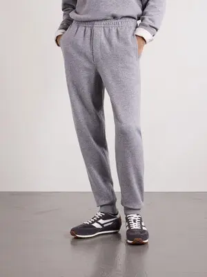 TOM FORD Tapered Cashmere And Cotton-blend Sweatpants