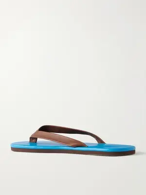 Auralee Leather Flip Flops