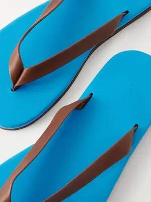 Auralee Leather Flip Flops