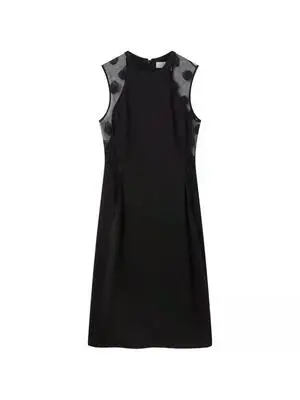 Stella McCartney Polka-dot Mesh-panel Mini Dress