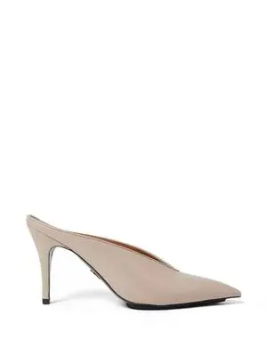 Stella McCartney Pointed-toe V-cut Mules - Neutrals