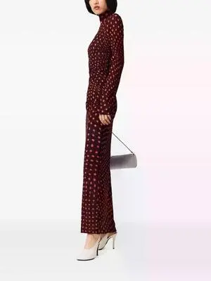 Stella McCartney Polka-dot Ruched Maxi Dress - Red