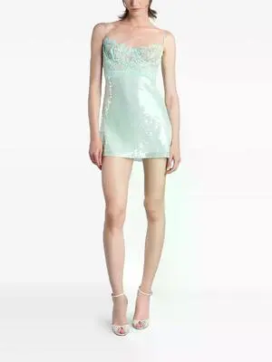 Retrofete Alixandra Sequin-embellished Mini Dress - Green