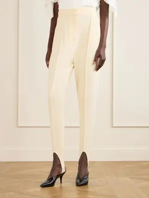 Stella McCartney High-rise Jersey Stirrup Leggings - Neutrals
