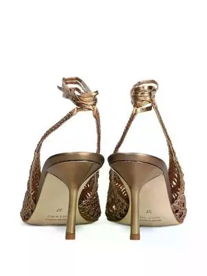 THE SELLER Woven Tie-fastening Pumps