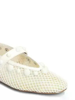 BIBI LOU Embellished Mesh Ballet Flats
