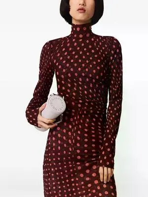 Stella McCartney Polka-dot Ruched Maxi Dress - Red