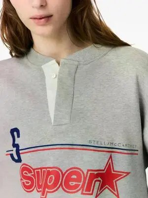 Stella McCartney Cotton Logo Print Sweatshirt