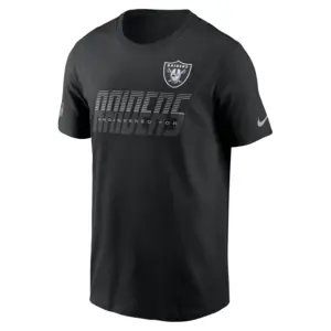 Nike Las Vegas Raiders Sideline Team Issue Dri-fit Nfl T-shirt - Black