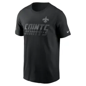 Nike New Orleans Saints Sideline Team Issue Dri-fit Nfl T-shirt - Black