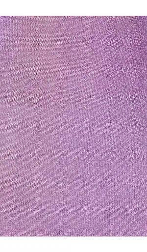 SEROYA Martina Metallic Knit Dress In Lavender