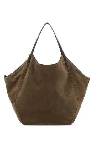 Brunello Cucinelli Suede Shopping Bag - Brown