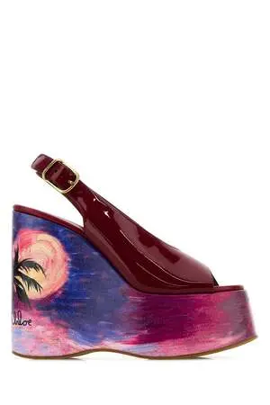 Chloé Tiziano Leather Maxime Wedges