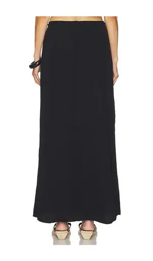BOBI Maxi Skirt With Detachable Belted Waist Tie