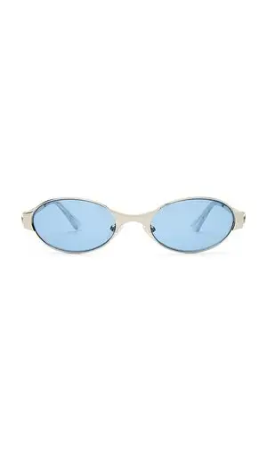 Le Specs Frostbite Sunglasses - Metallic Silver