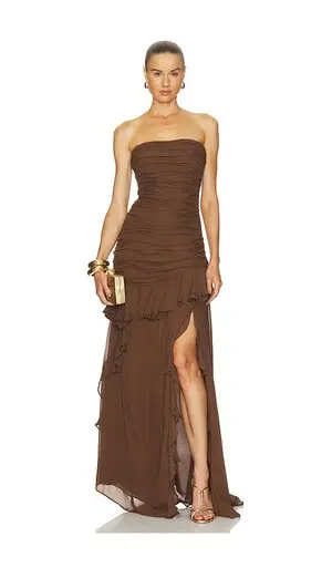 NICHOLAS Viola Strapless Gown