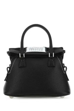 MAISON MARGIELA Leather Micro 5ac Handbag - Black
