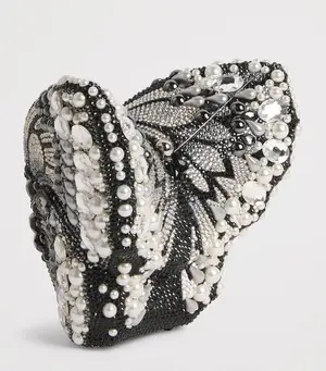 Judith Leiber Embellished Butterfly Clutch Bag - Blue