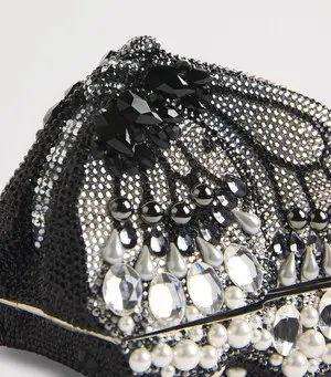 Judith Leiber Embellished Butterfly Clutch Bag - Blue