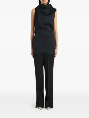 Khaite Crepe Mini Dress - Black