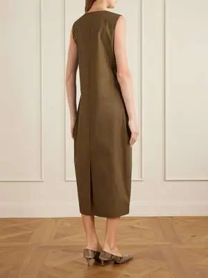 Khaite Organic Cotton Midi Dress