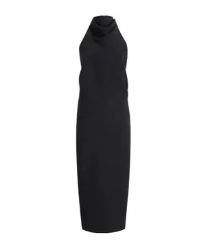 Khaite Roxanne Halterneck Pencil Dress - Black