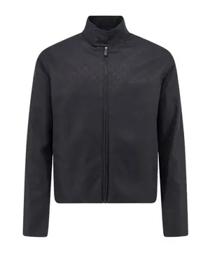 Gucci Monogram Zip-up Blouson Jacket