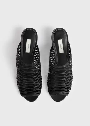 TOTEME Round Toe Wedge Sandals