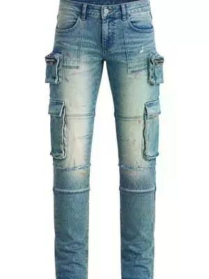 RtA Distressed Finish Cargo Jeans