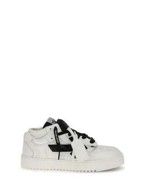 Off-white Embossed Sneakers For Men