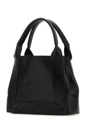 Balenciaga Leather Cabas Navy Xs Handbag