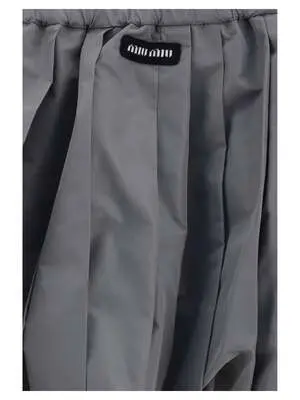 Miu Miu Balloon Mini Skirt - Gray