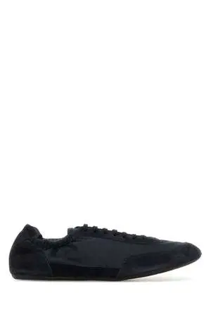 Prada Nylon And Suede Sneakers - Blue